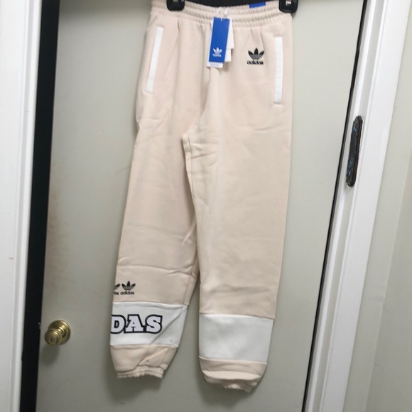 adidas | Pants & Jumpsuits | Adidas Cream Jogger Sweatpants | Poshmark